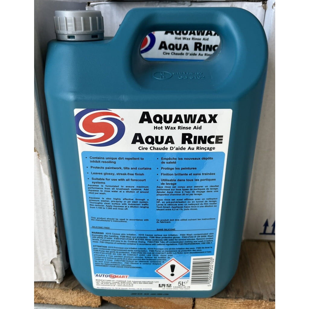 AUTOSMART AQUA WAX Wash Shine Hot Rinse 5 L - Ultrashine Cleaning Supplies