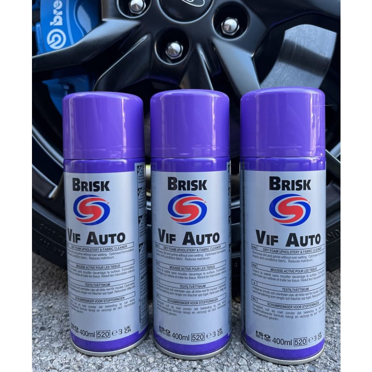 AUTOSMART BRISK 400ml x 12 (Dry foam upholstery & fabric cleaner ...